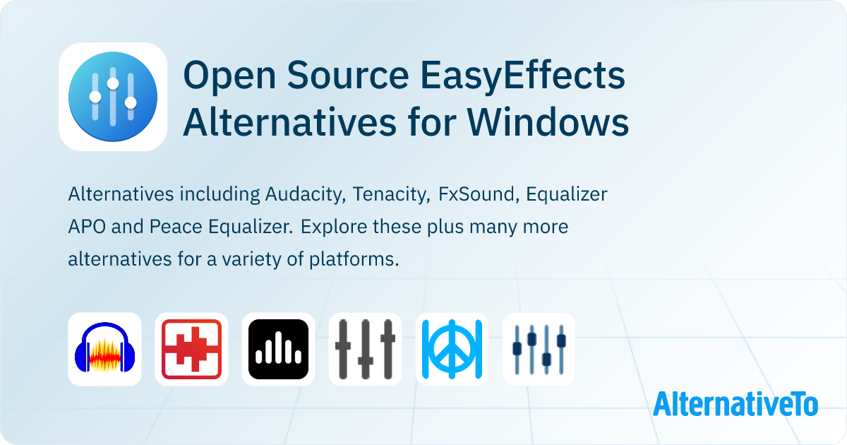 Open Source EasyEffects Alternatives for Windows: Top 5 Sound ...