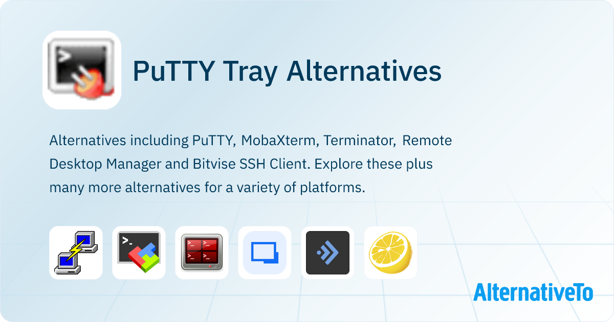 PuTTY Tray Alternatives - Explore Similar Software | AlternativeTo