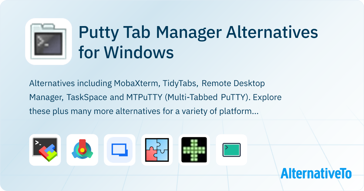Putty Tab Manager Alternatives for Windows: Top 11 Terminal Emulators ...