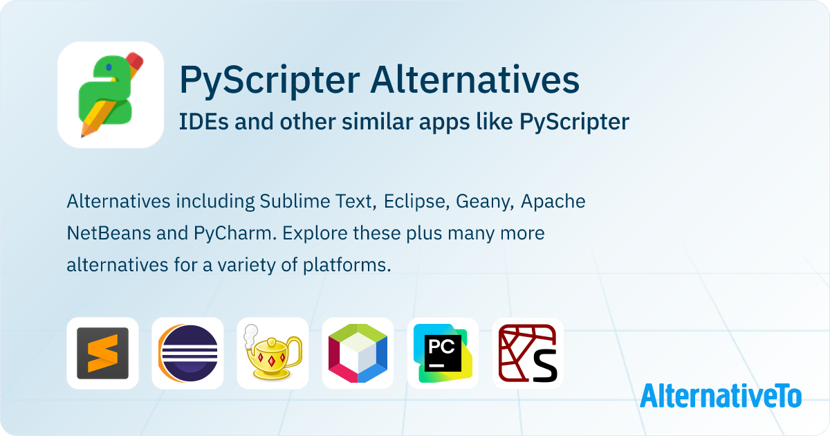 PyScripter Alternatives: Top 12 IDEs & Similar Apps | AlternativeTo