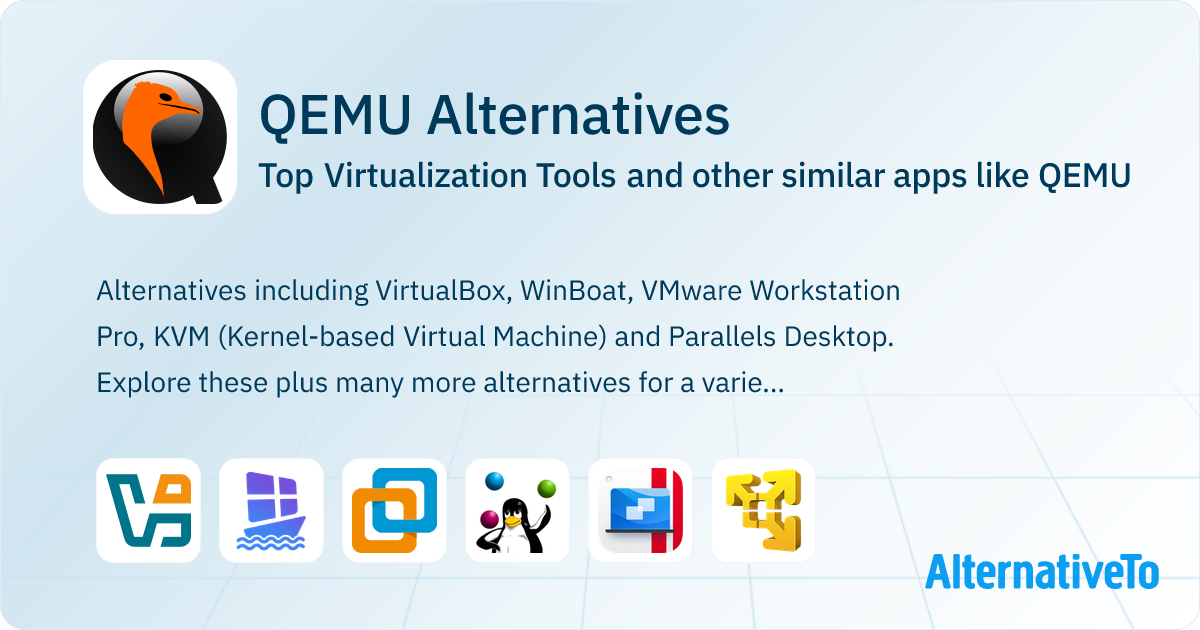 Great QEMU Alternatives: Top Virtualization Tools in 2025 | AlternativeTo