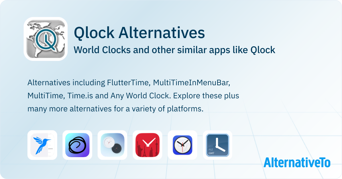 Qlock Alternatives: Top 12 World Clocks & Similar Apps | AlternativeTo