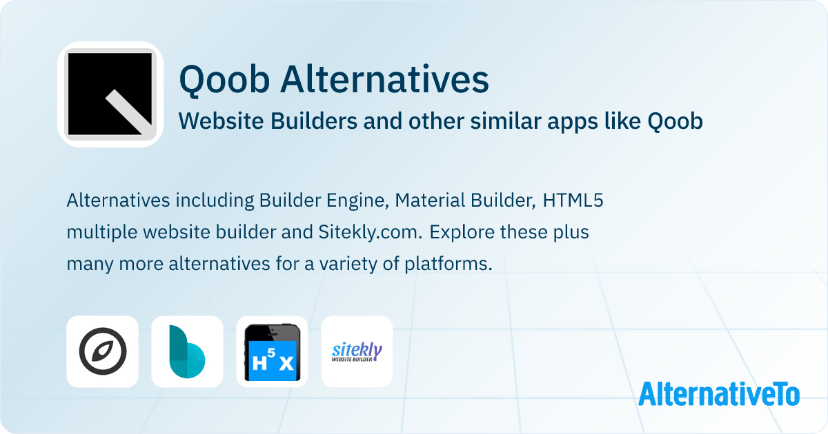 Qoob Alternatives: Top 4 Website Builders & Similar Apps | AlternativeTo