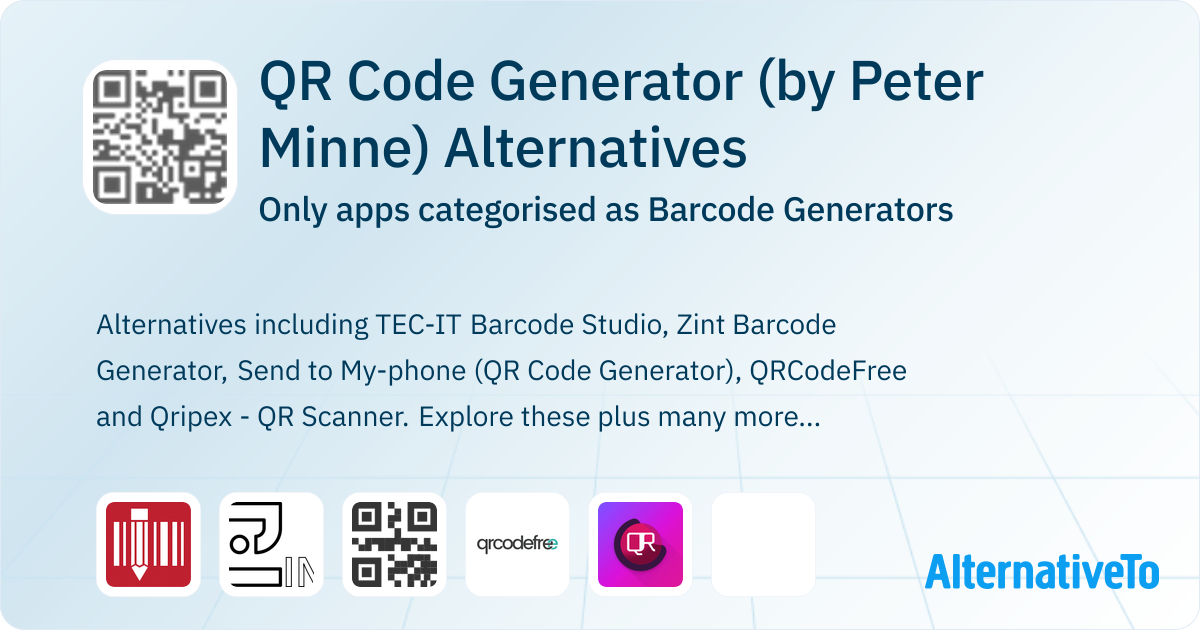 QR Code Generator (by Peter Minne) Alternatives: Top 13 Barcode ...