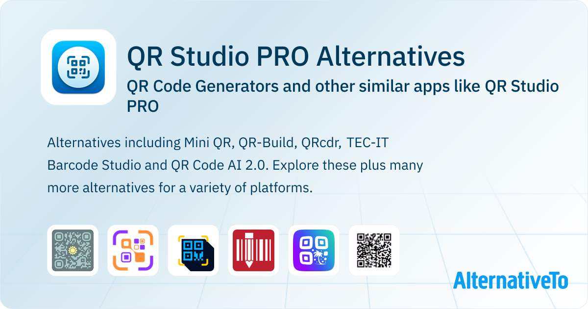 QR Studio PRO Alternatives: Top 12 QR Code Generators & Similar Apps ...