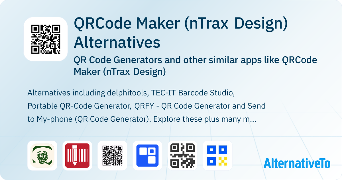 QRCode Maker (nTrax Design) Alternatives: Top 14 QR Code Generators ...