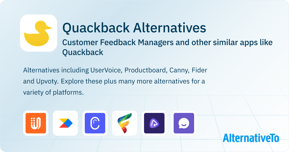 Quackback Alternatives: Top 21 Customer Feedback Managers & Similar ...