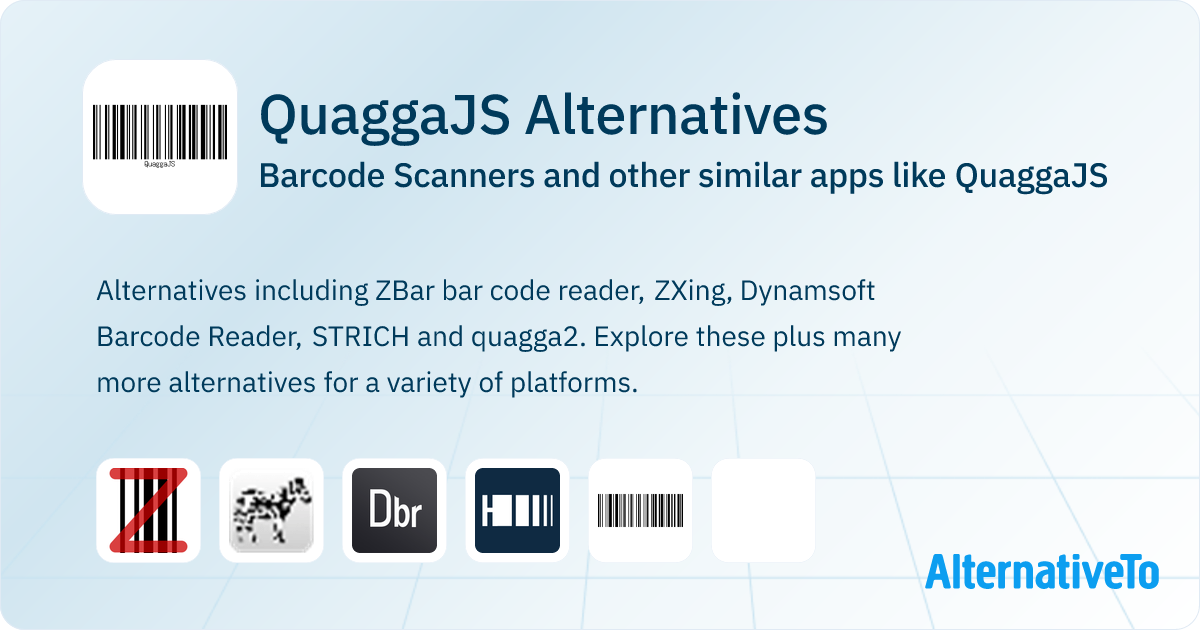 QuaggaJS Alternatives: Top 6 Barcode Scanners & Similar Apps ...