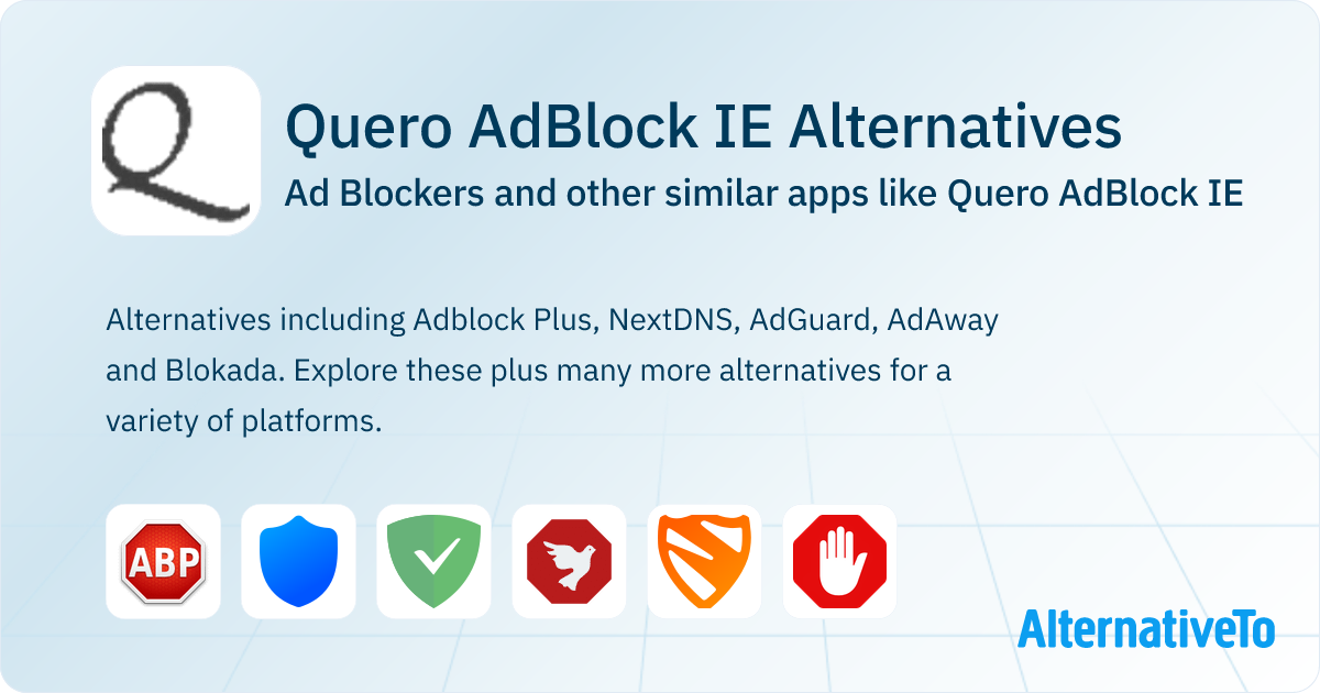 Quero AdBlock IE Alternatives: Top 12 Ad Blockers & Similar Apps ...