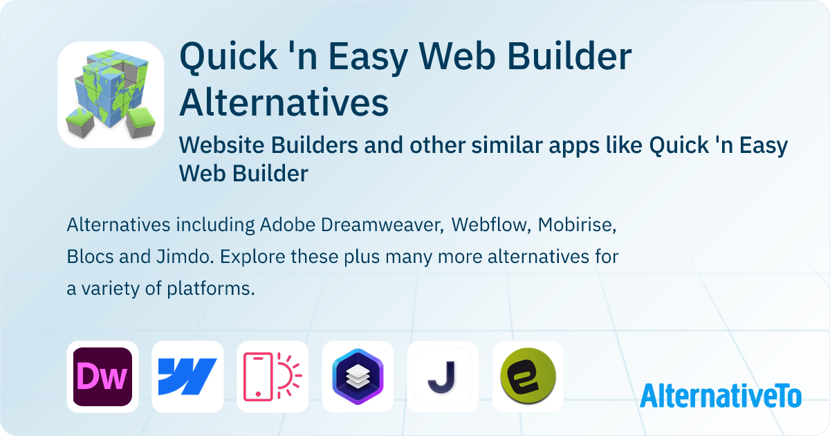 Quick 'n Easy Web Builder Alternatives: Top 12 Website Builders ...