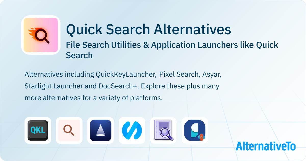 Quick Search (by teja2495) Alternatives: Top 10 File Search Utilities ...
