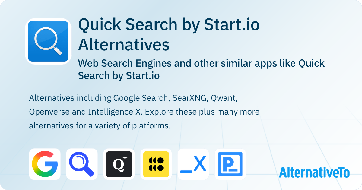 Quick Search Alternatives: Top 12 Web Search Engines & Similar Apps ...