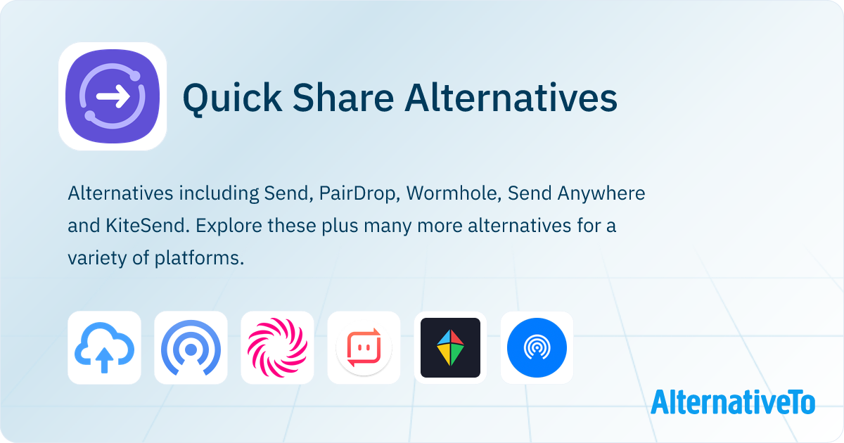 Quick Share Alternatives - Explore Similar Software | AlternativeTo