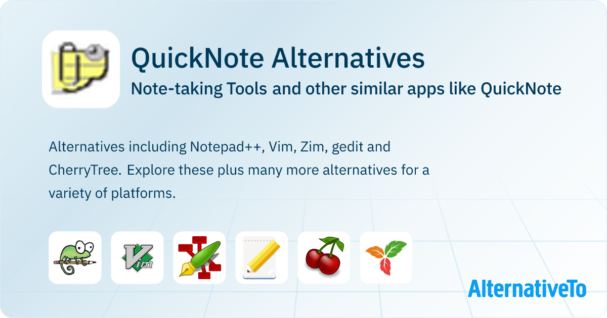 QuickNote Alternatives: Top 12 Note-taking Tools & Similar Apps ...