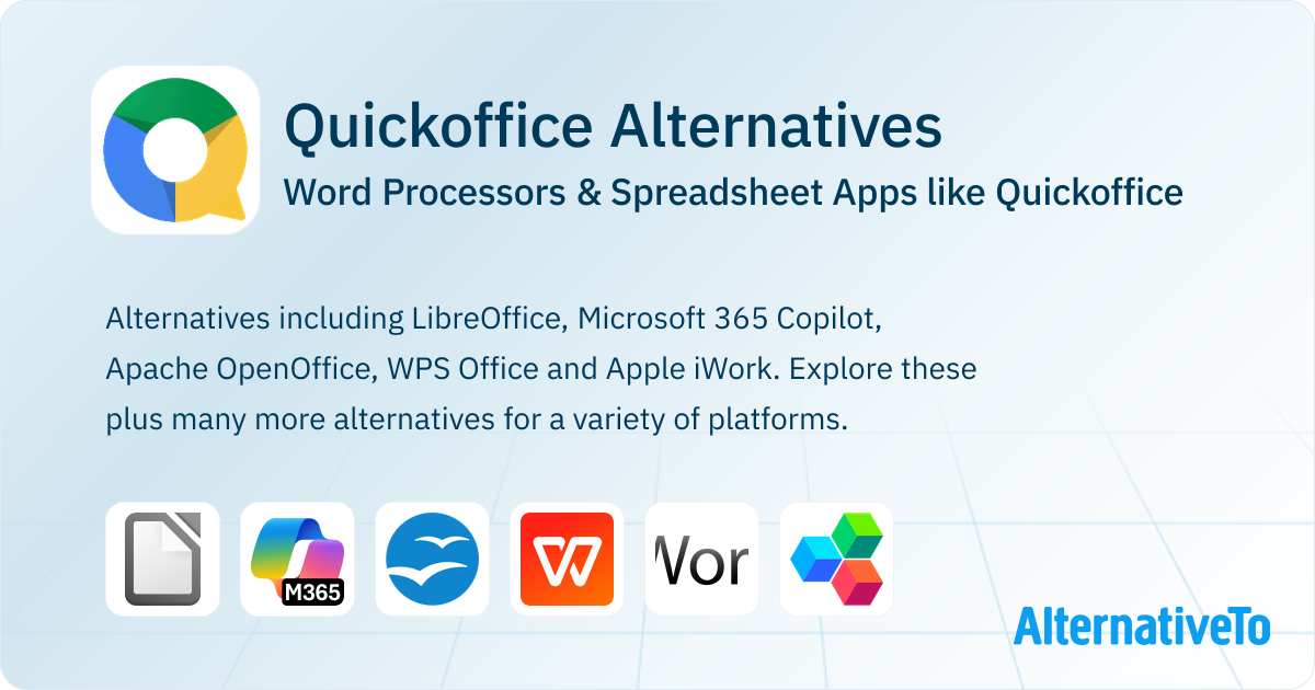 Quickoffice Alternatives: Top 15 Word Processors | AlternativeTo