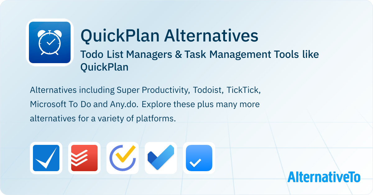 QuickPlan Alternatives: Top 5 Todo List Managers | AlternativeTo