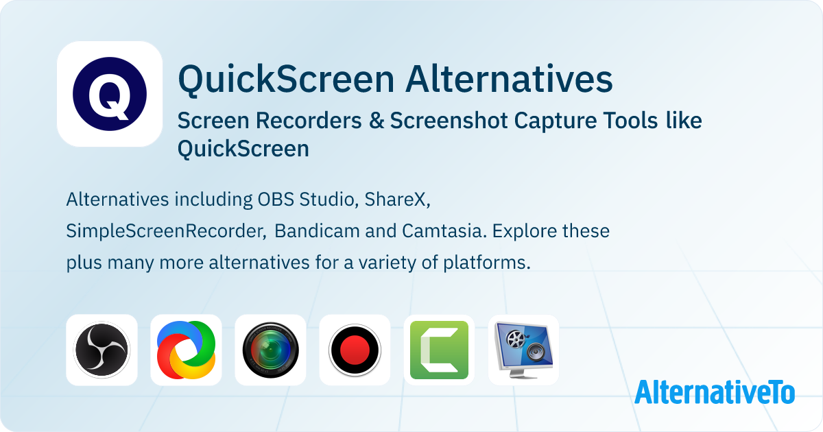 QuickScreen Alternatives: Top 12 Screen Recorders | AlternativeTo