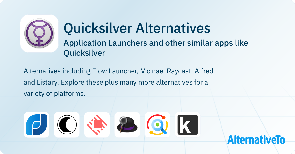 Quicksilver Alternatives: Top 12 Application Launchers & Similar Apps ...