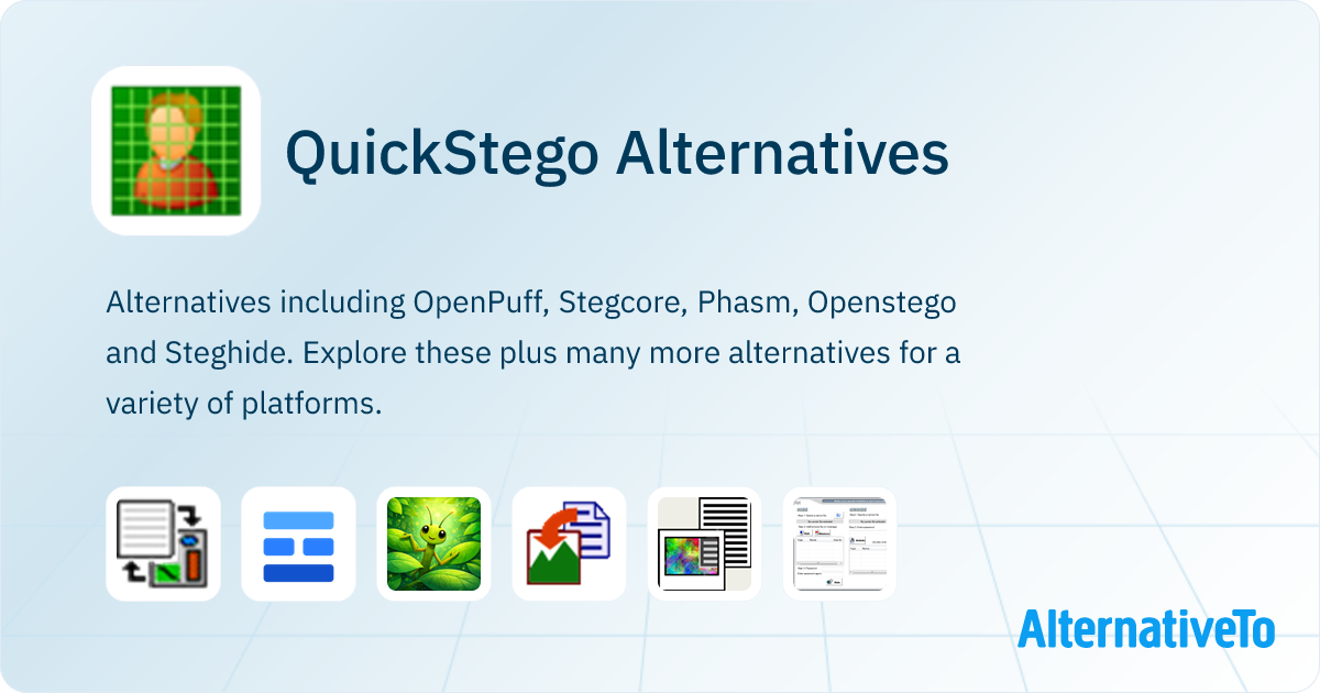 QuickStego Alternatives - Explore Similar Software | AlternativeTo