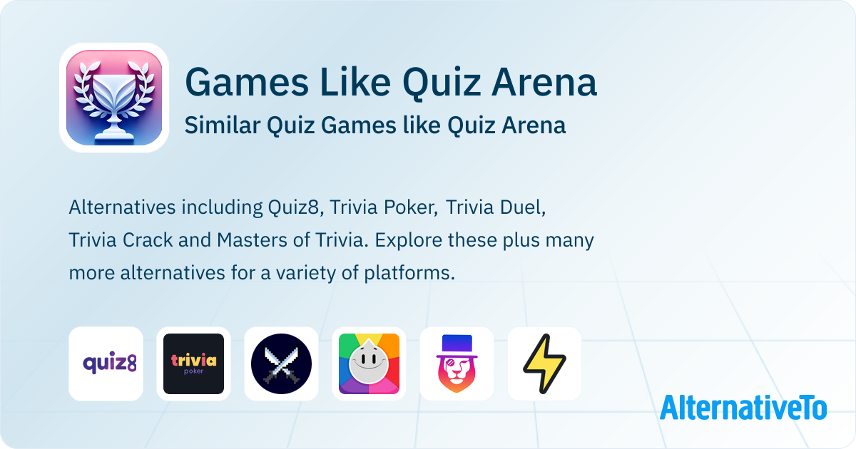 Games Like Quiz Arena: Similar Quiz Games 2026 | AlternativeTo