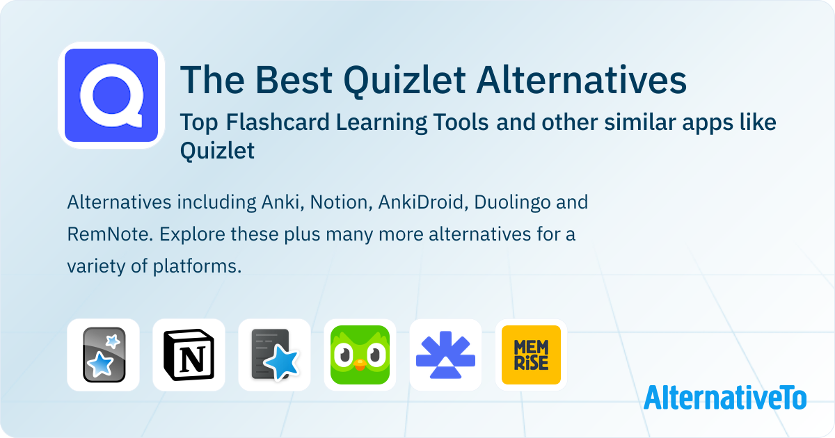 Free Quizlet Alternatives: Top 12 Online Flashcard Learning Tools ...