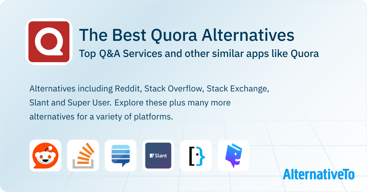 Best Quora Alternatives: Top Q&A Services | AlternativeTo