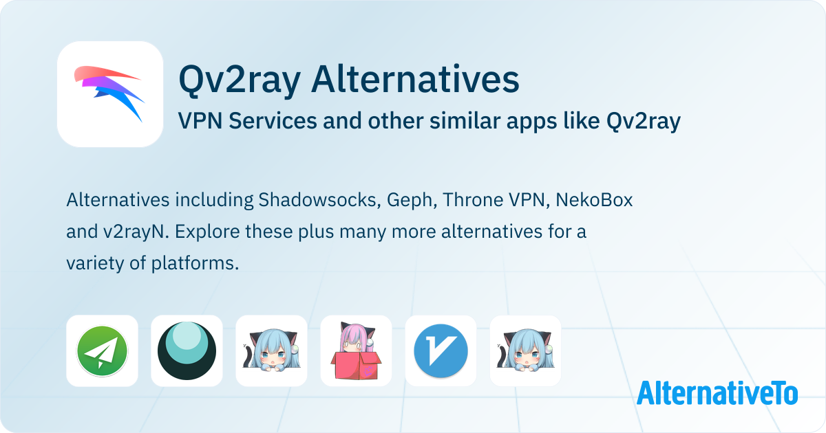 Qv2ray Alternatives: Top 10 VPN Services & Similar Apps | AlternativeTo