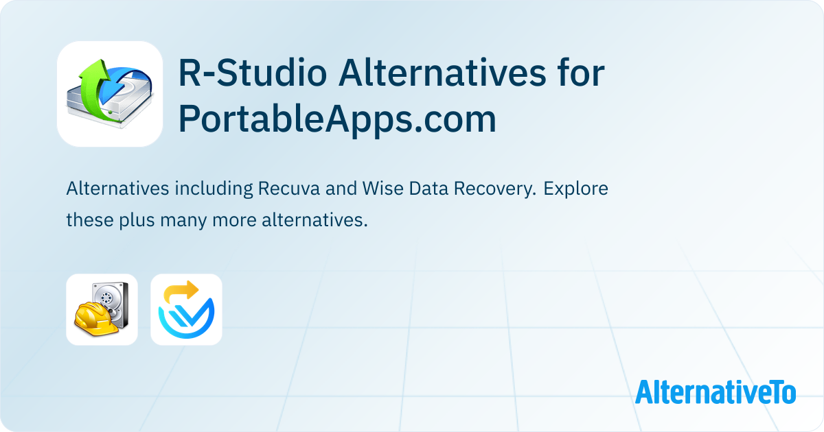 R-Studio Alternatives for PortableApps.com: Top 2 File Recovery Tools ...