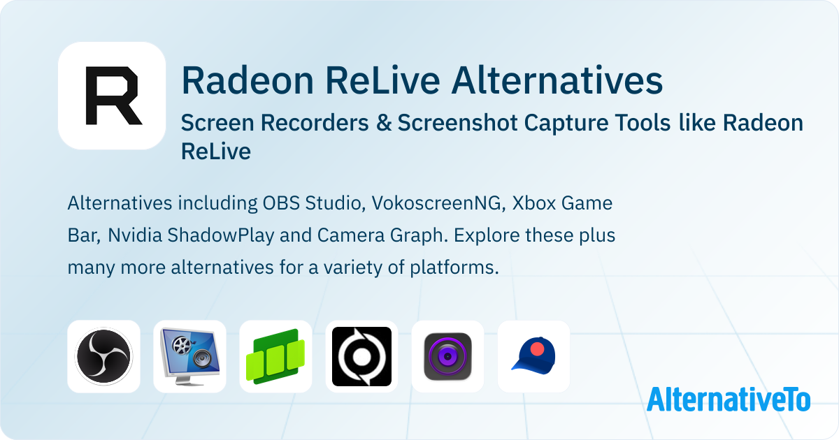 Radeon ReLive Alternatives: Top 10 Screen Recorders | AlternativeTo