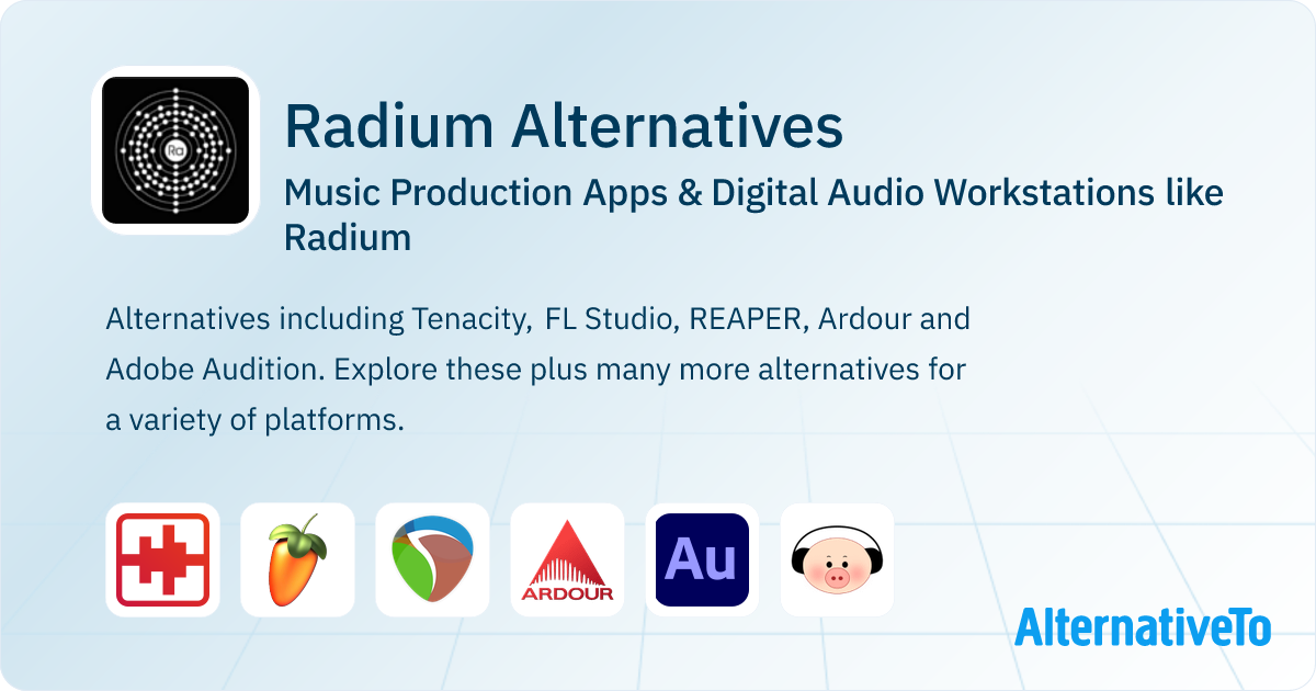 Radium Alternatives: Top 12 Music Production Apps | AlternativeTo