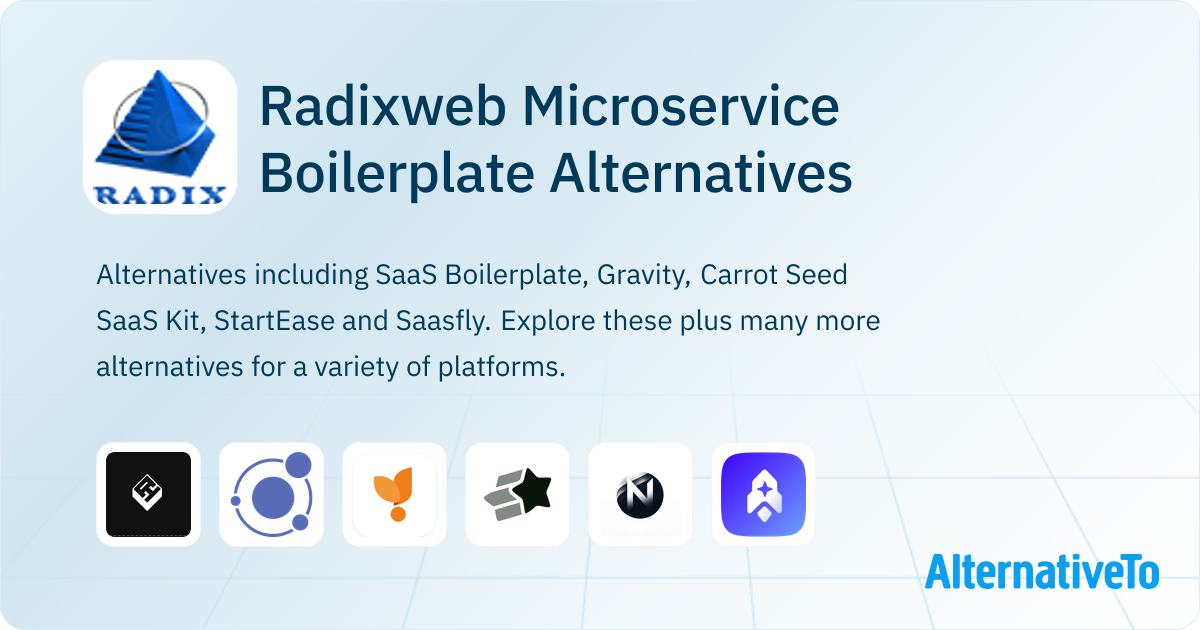 Radixweb Microservice Boilerplate Alternatives - Explore Similar Sites ...