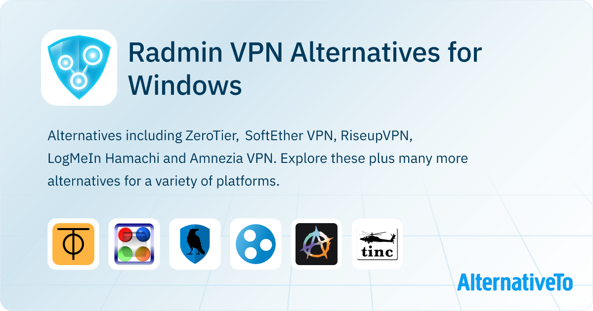 Radmin VPN Alternatives for Windows: Top 12 VPN Services & VPN Clients ...
