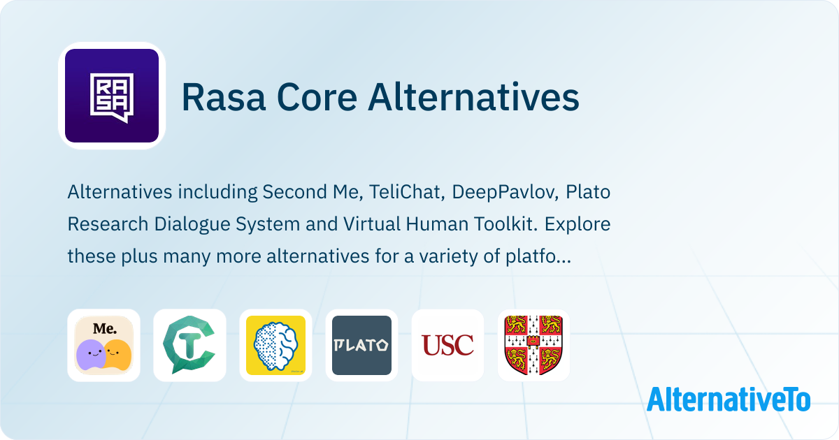 Rasa Core Alternatives - Explore Similar Sites & Apps | AlternativeTo