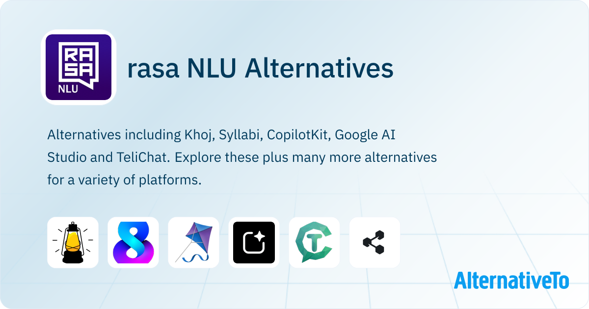 rasa NLU Alternatives - Explore Similar Software | AlternativeTo