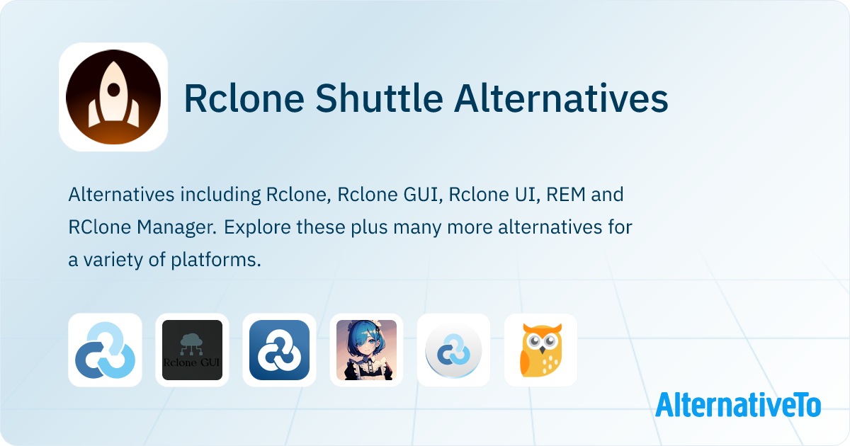 Rclone Shuttle Alternatives - Explore Similar Software | AlternativeTo