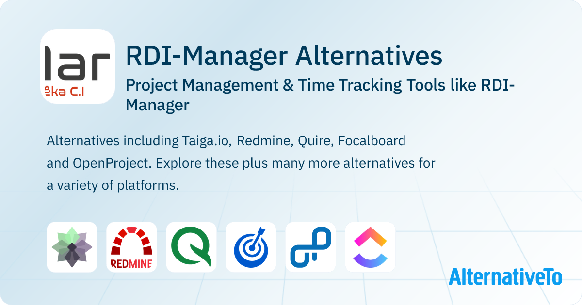 RDI-Manager Alternatives: Top 12 Project Management Tools | AlternativeTo