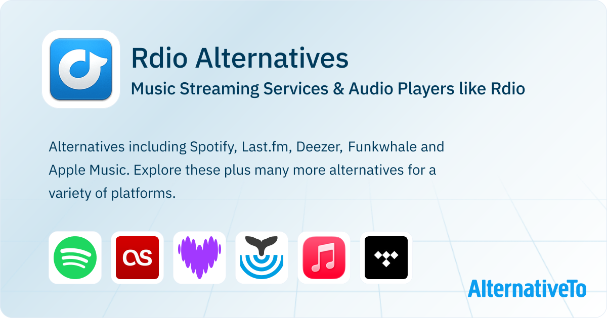 Rdio Alternatives: Top 12 Music Streaming Services | AlternativeTo