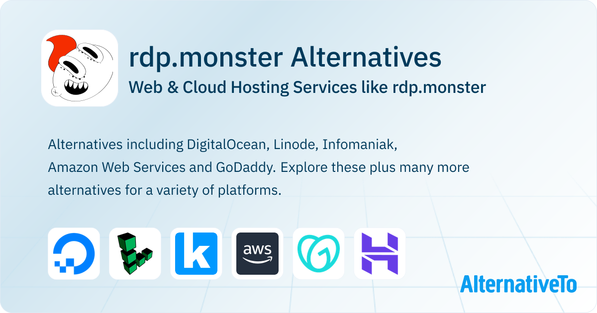 rdp.monster Alternatives: Top 12 Web Hosting Services | AlternativeTo
