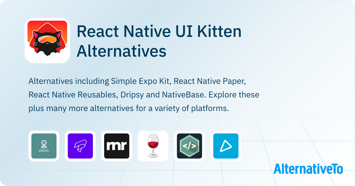 React Native UI Kitten Alternatives and Similar Apps | AlternativeTo
