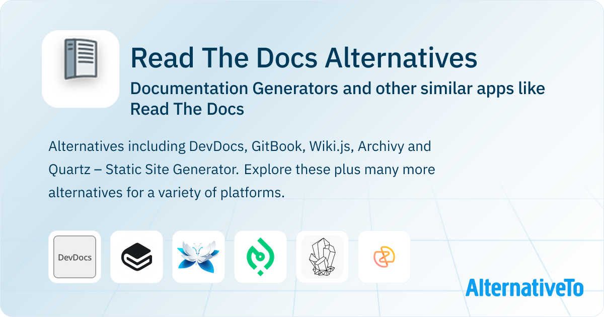 Read The Docs Alternatives: Top 12 Documentation Generators & Similar ...