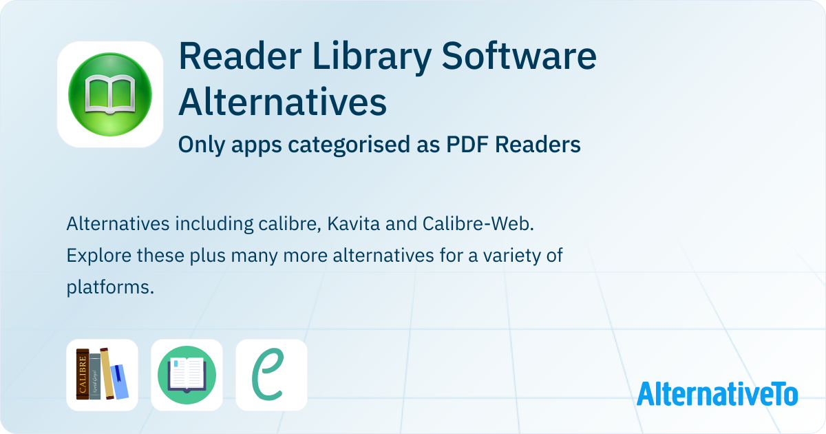 Reader Library Software Alternatives: Top 3 PDF Readers | AlternativeTo