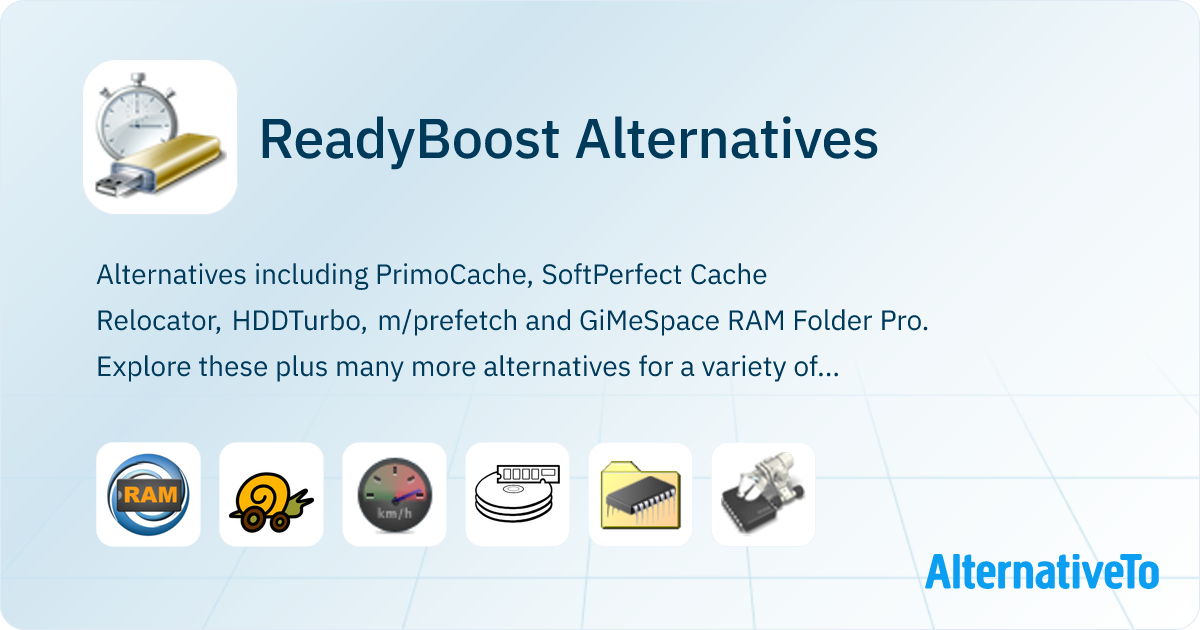 ReadyBoost Alternatives - Explore Similar Software | AlternativeTo