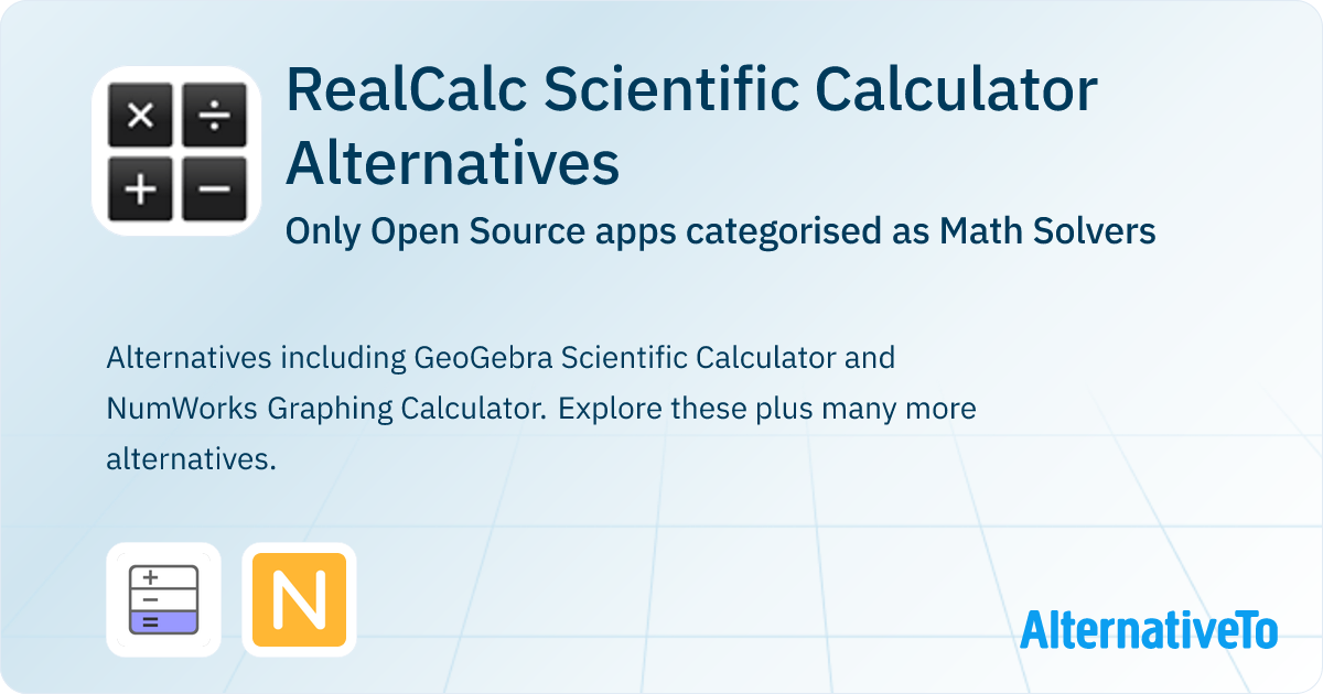 Open Source RealCalc Scientific Calculator Alternatives: Top 2 Math ...