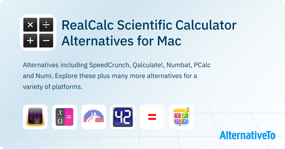 RealCalc Scientific Calculator Alternatives for Mac: Top 12 Calculators ...
