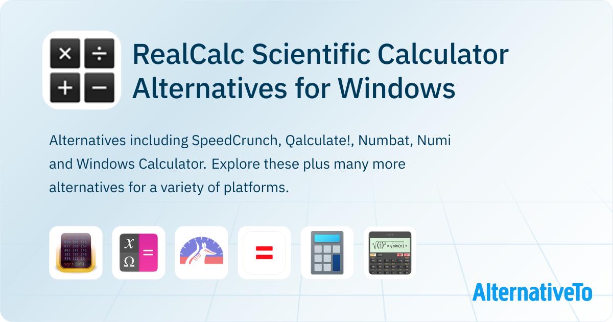 RealCalc Scientific Calculator Alternatives for Windows: Top 12 ...