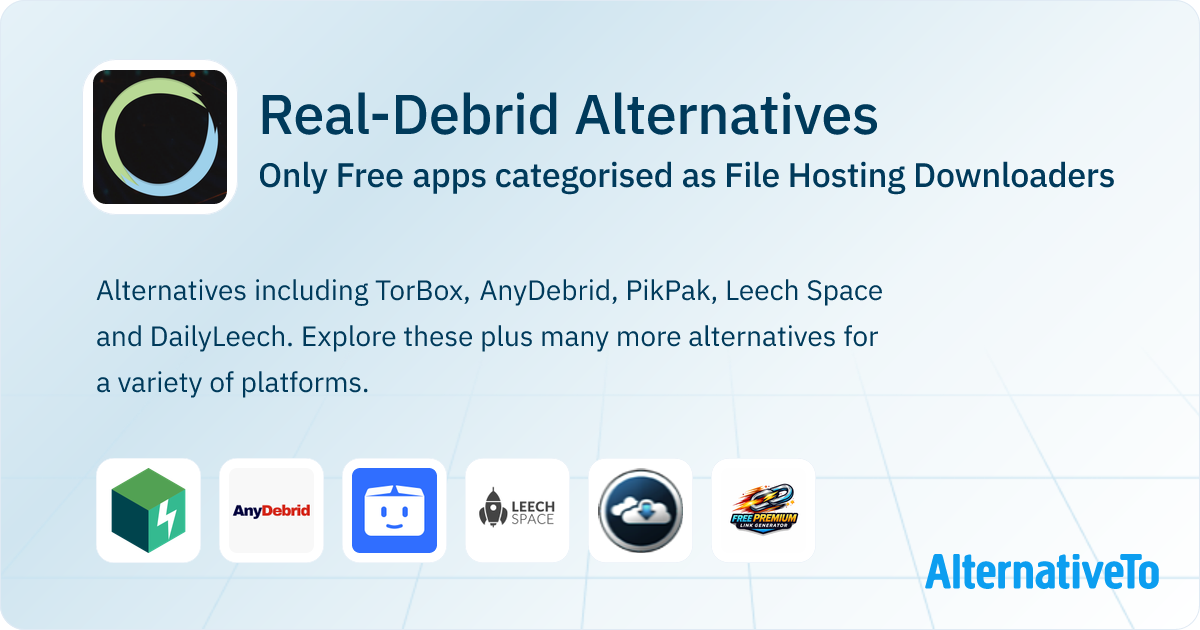 Free Real-Debrid Alternatives: Top 6 File Hosting Downloaders ...