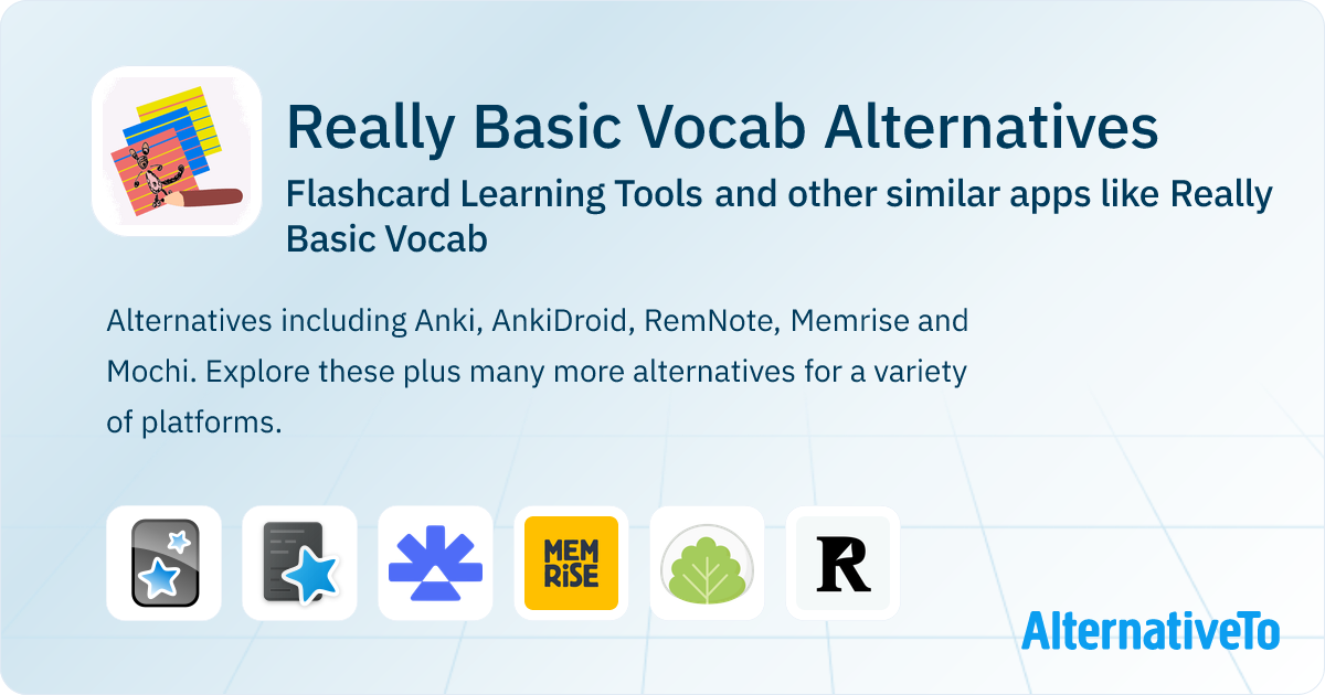 Really Basic Vocab Alternatives: Flashcard Learning Tools & Similar ...