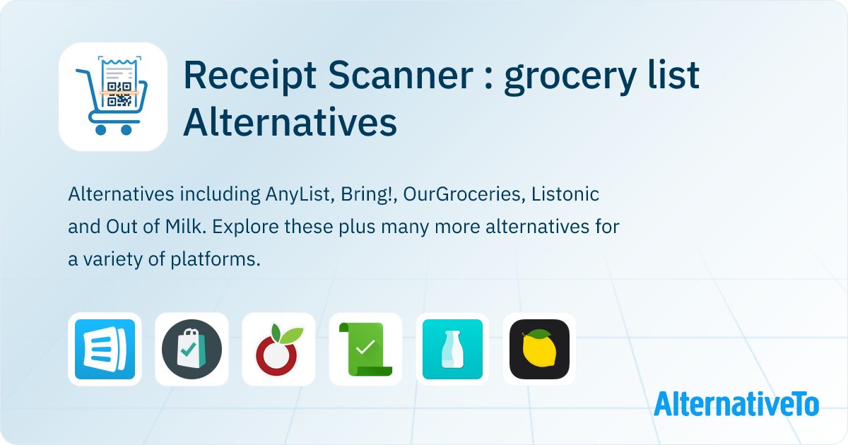 Receipt Scanner : grocery list Alternatives - Explore Similar Apps ...