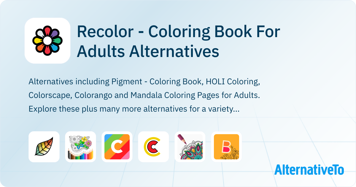 Recolor - Coloring Book For Adults Alternatives - Explore Similar Apps ...