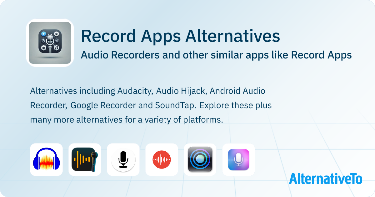 Record Apps Alternatives: Top 12 Audio Recorders & Similar Apps ...